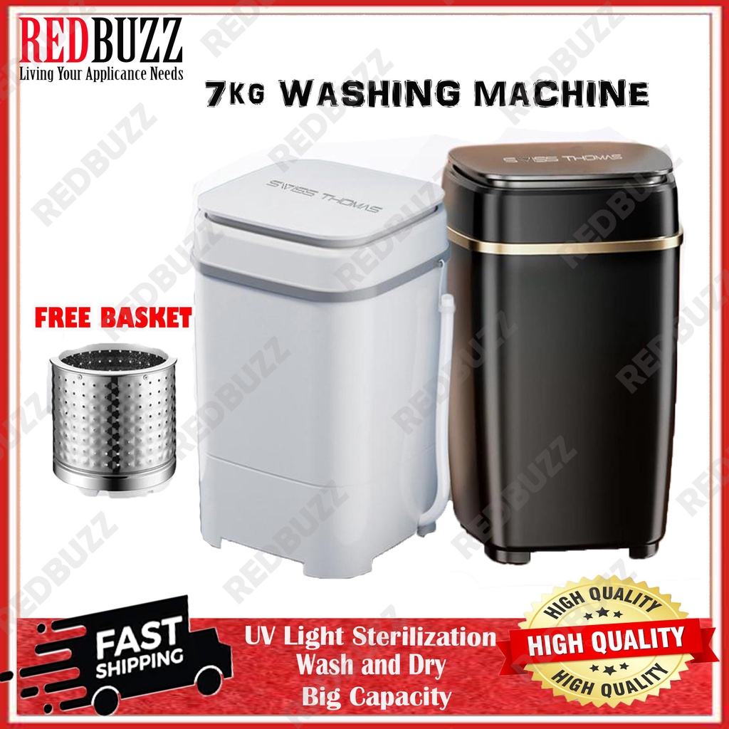 REDBUZZ Washing Machine Mesin Basuh Baju 7kg Capacity UV Light ...
