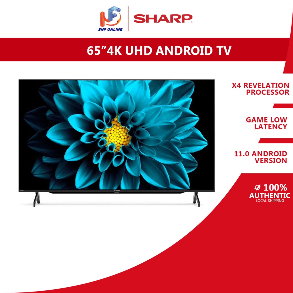 Sharp 65 4K Android TV 4TC65DK1X | Shopee Malaysia