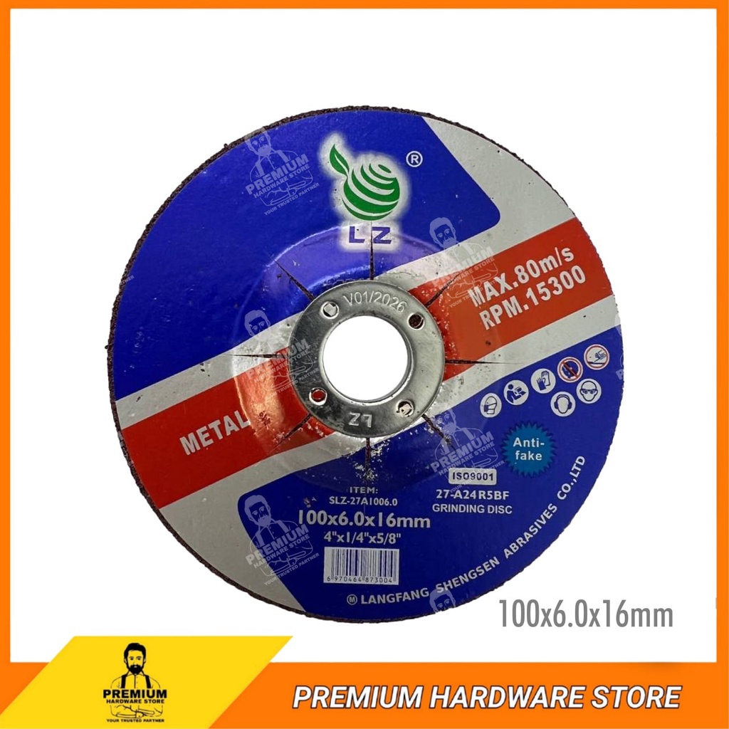 LZ 4 Inch Grinding Disc 27-A24R5BF Super Thin Abrasive Metal Cutting ...