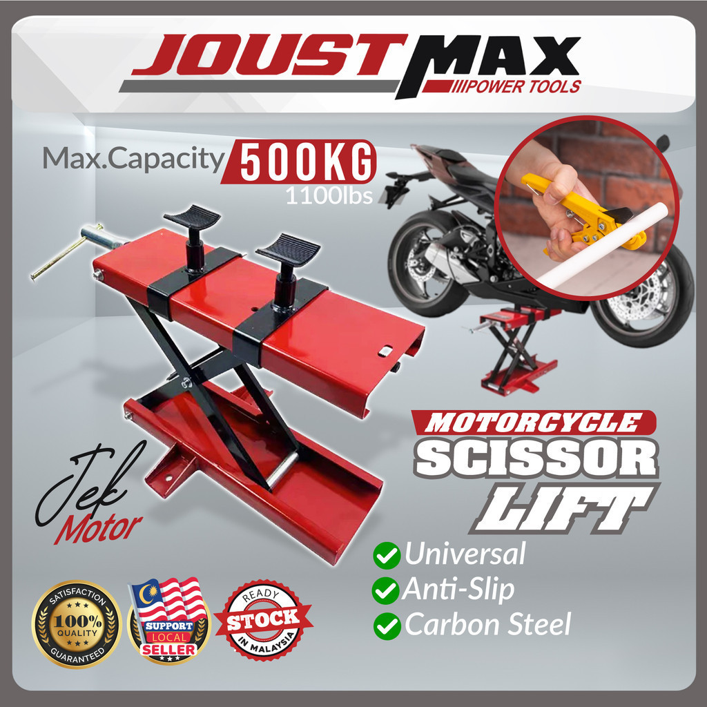 500KG Motorcycle Scissor Lift Jack Bike Repair Stand Work Bench ...