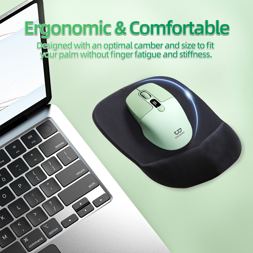 GOOJODOQ 2.4GHz Dual Ergonomic Silent Bluetooth Mouse | Shopee Malaysia