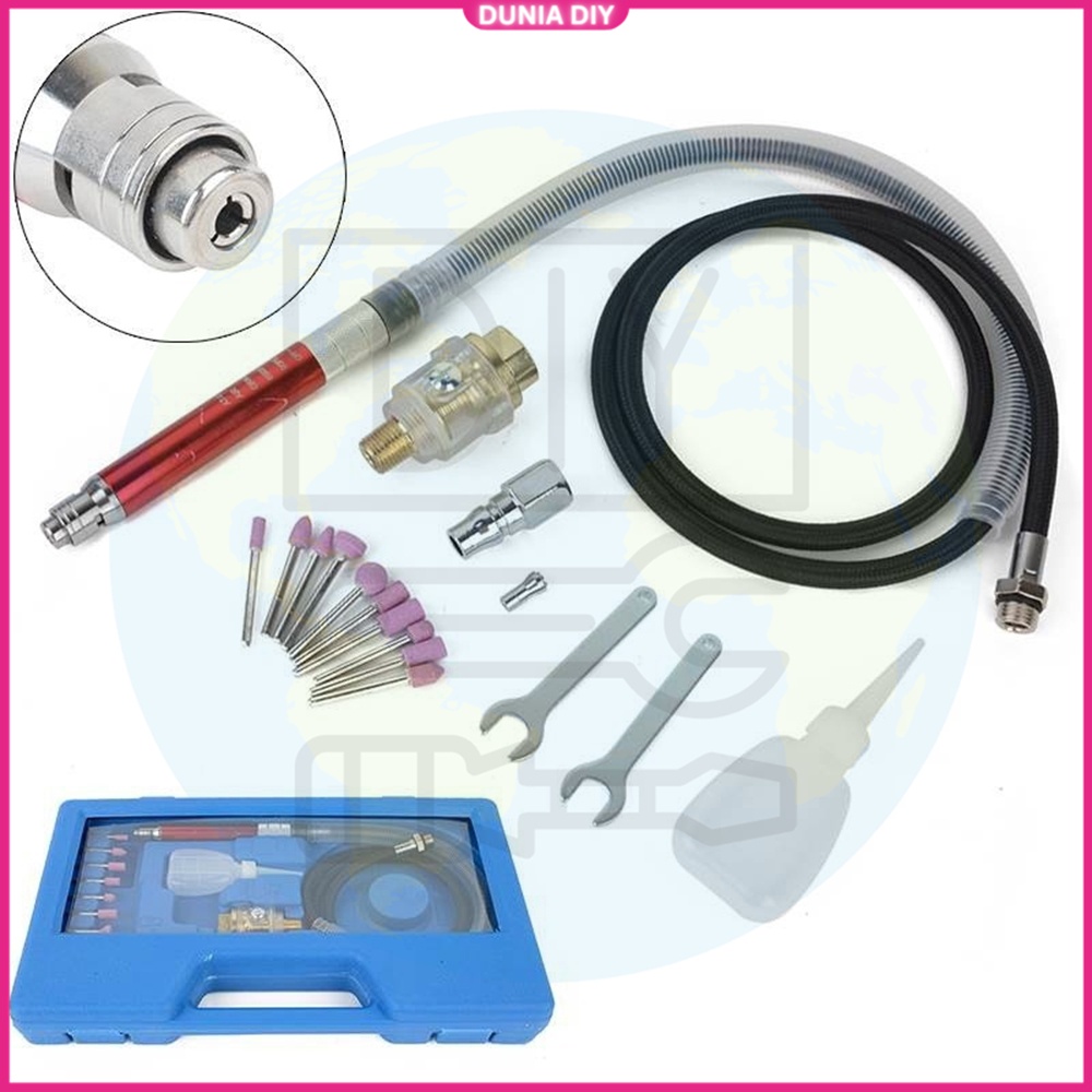 3mm Air Micro Die Grinder Kit Polishing Grinding Sanding Tool Mesin ...