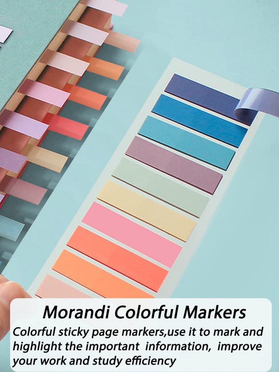 200 Sheets Colorful Transparent Index Sticker Classification Label ...