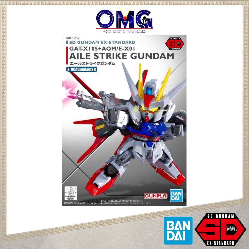 Bandai Gundam SD EX Aile Strike 65616 57598 GAT-X 105 + AQM/E-X01 EX-Standard Aile Strike SDEX ...