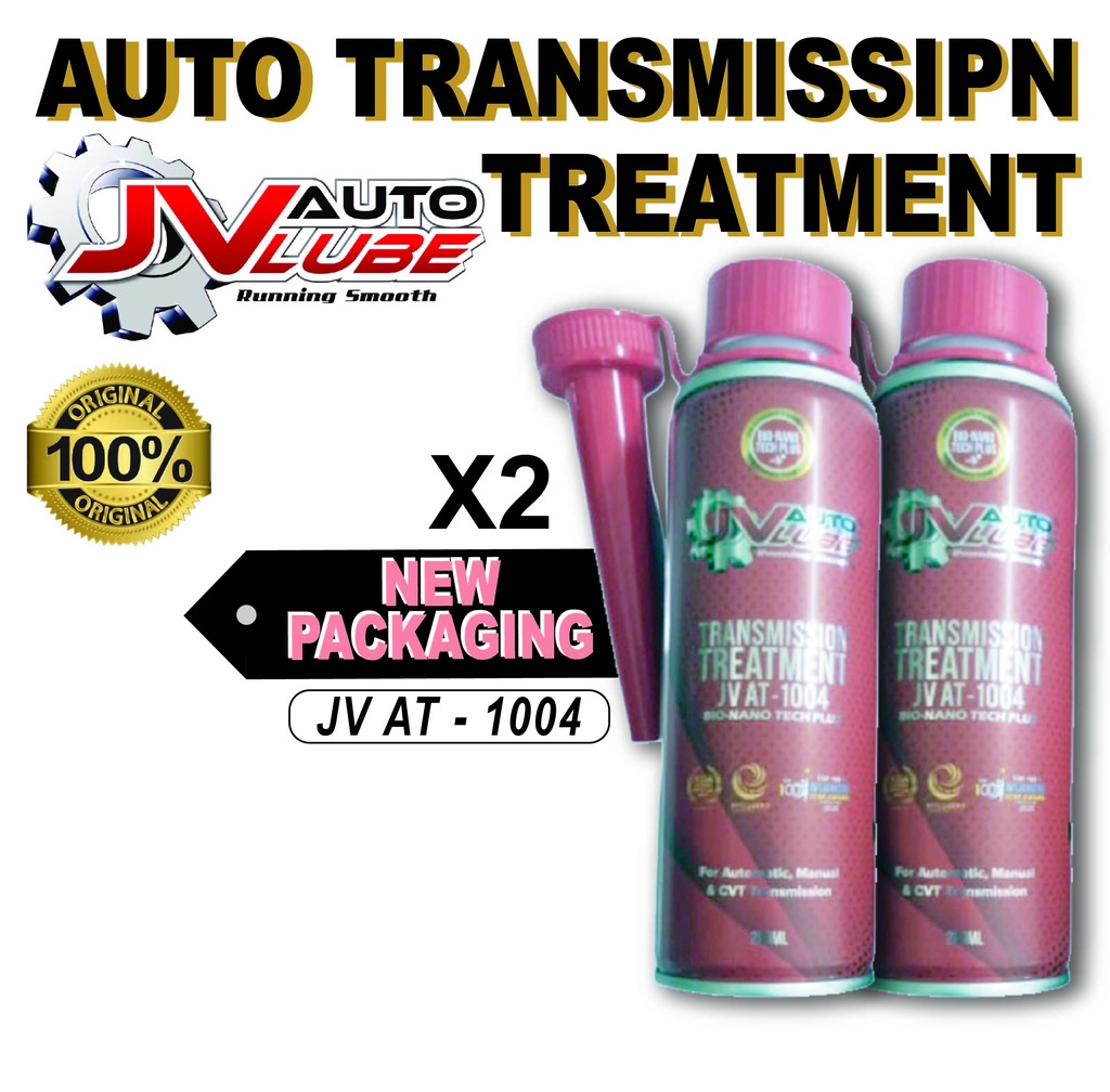 2 Bottle JV Auto Lube Auto Transmission Gearbox Treatment ATF DSG CVT Treatment (JV AT-1004 ...