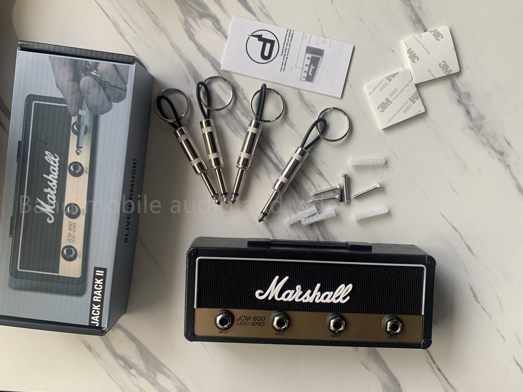 Original Marshall Jack Rack Key Holder 4 Guitar Plug Keychains Wall ...