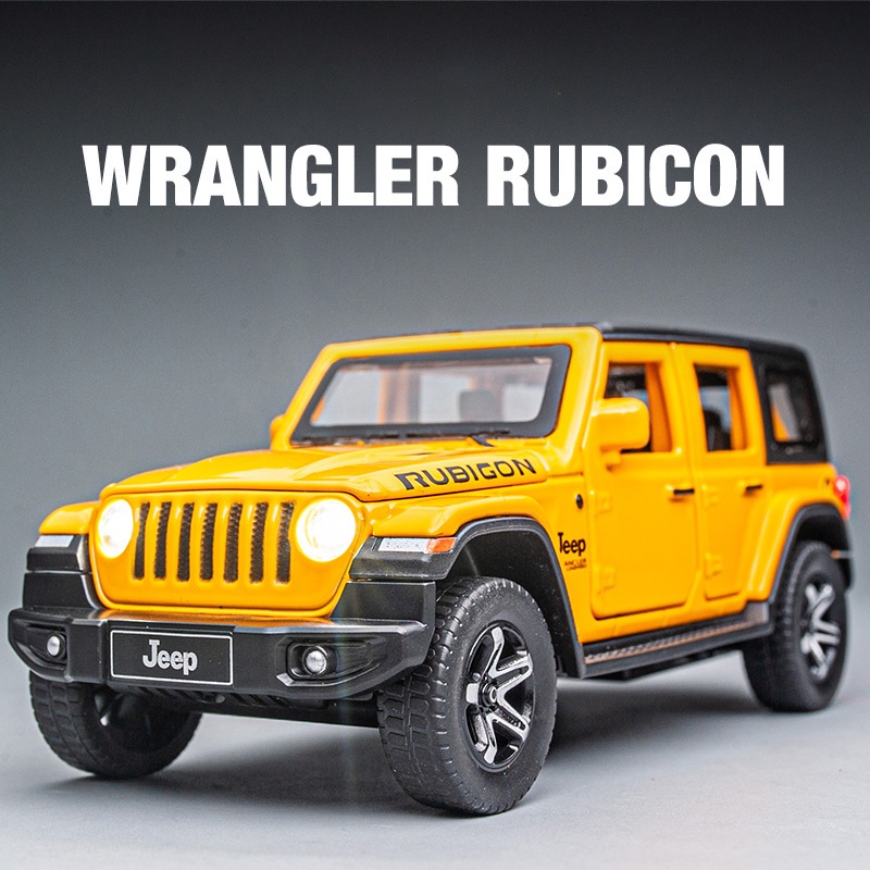 1:32 Jeeps Wrangler Rubicon Vehicle Model High Simulation Sound and ...