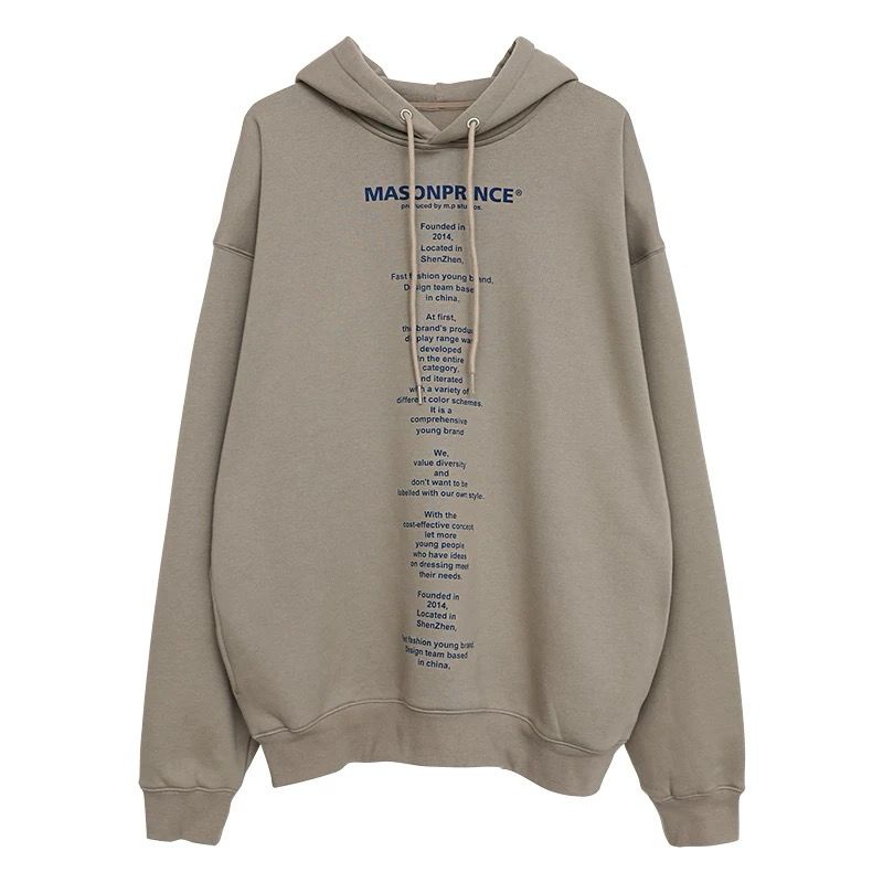 MASONPRINCE SHEIKH'S MULTI ENGLISH WORDING HOODED SWEATSHIRT | Shopee ...