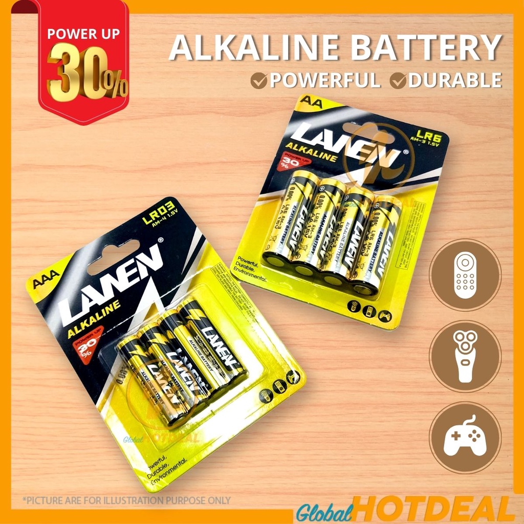 1.5V AA / AAA Battery Alkaline Battery Bateri Tahan Lama Torchlight ...