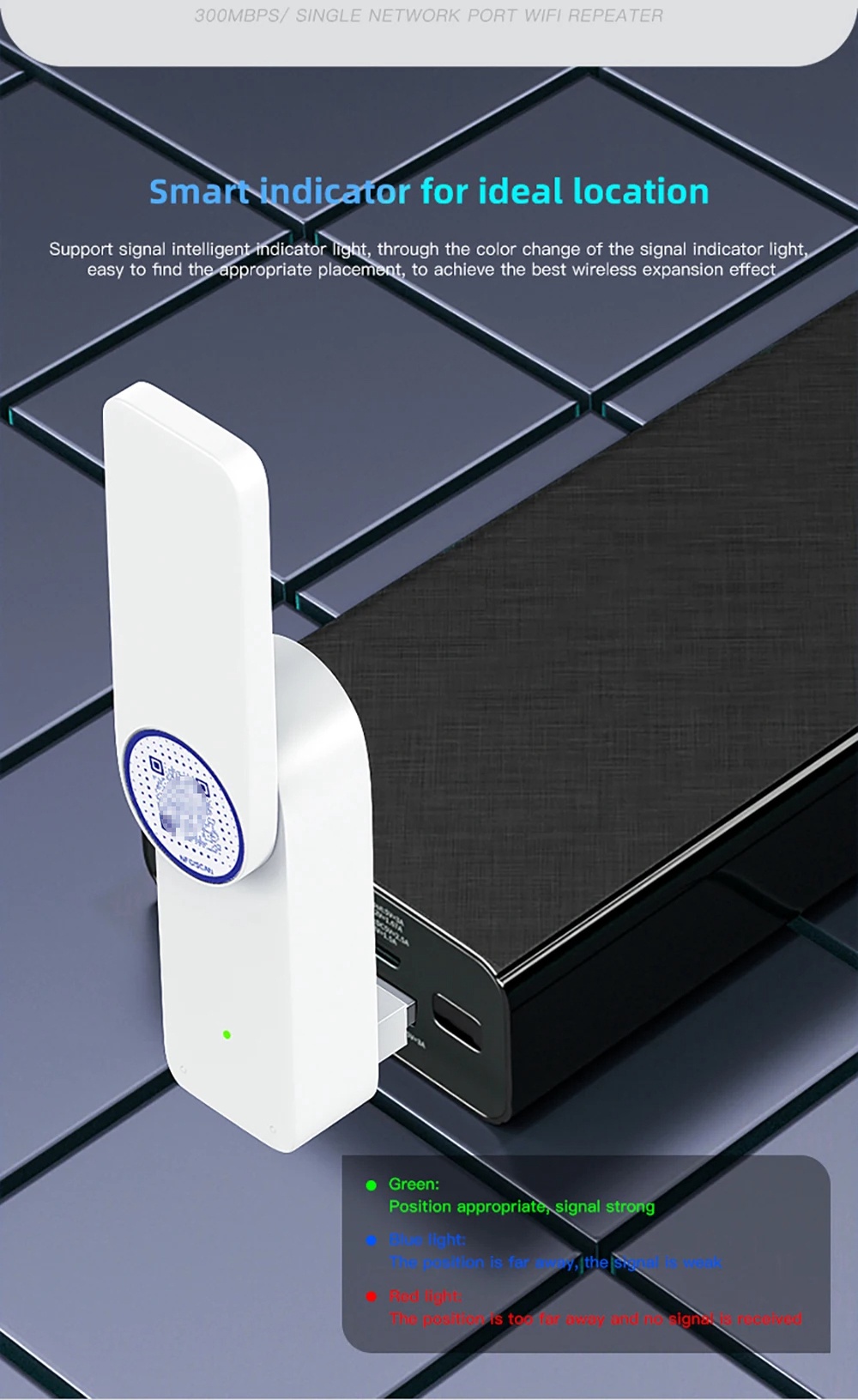 Wireless USB WiFi Repeater 300Mbps WiFi Extender Booster Router 802.11N ...