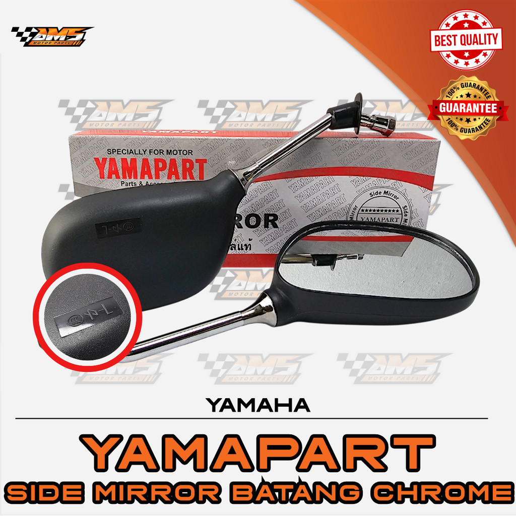 YAMAHA SIDE MIRROR CHROME (YAMAPART) | Shopee Malaysia