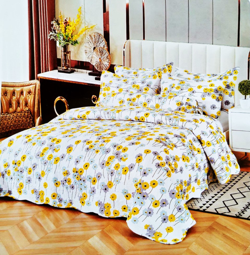 Cadar Set 6in1 Saiz Queen dan King Jenis Patchwork Tebal Cotton Bedroom ...