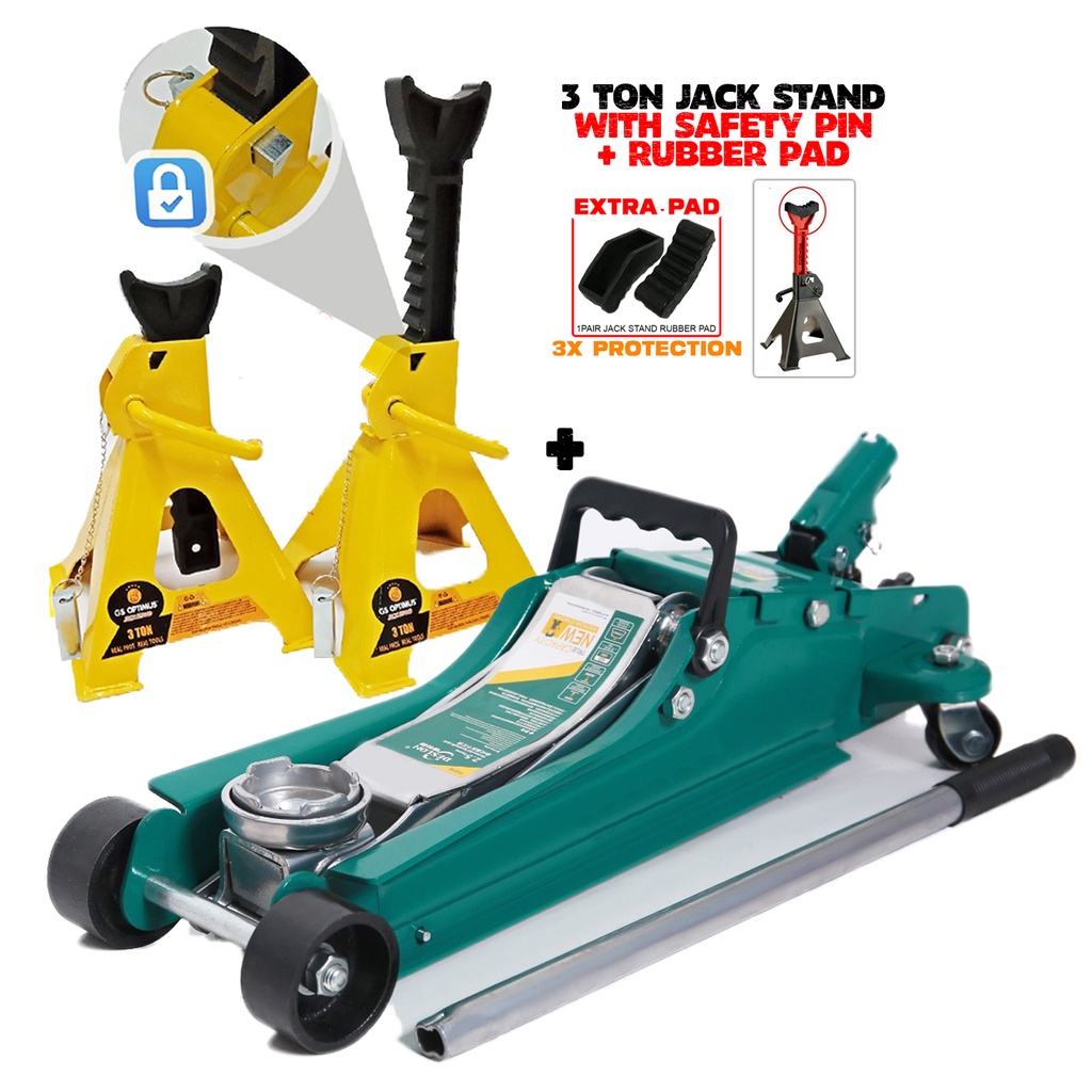2.5 Ton Low Profile Hydraulic Floor Jack Kereta Heavy Duty Car Jack ...
