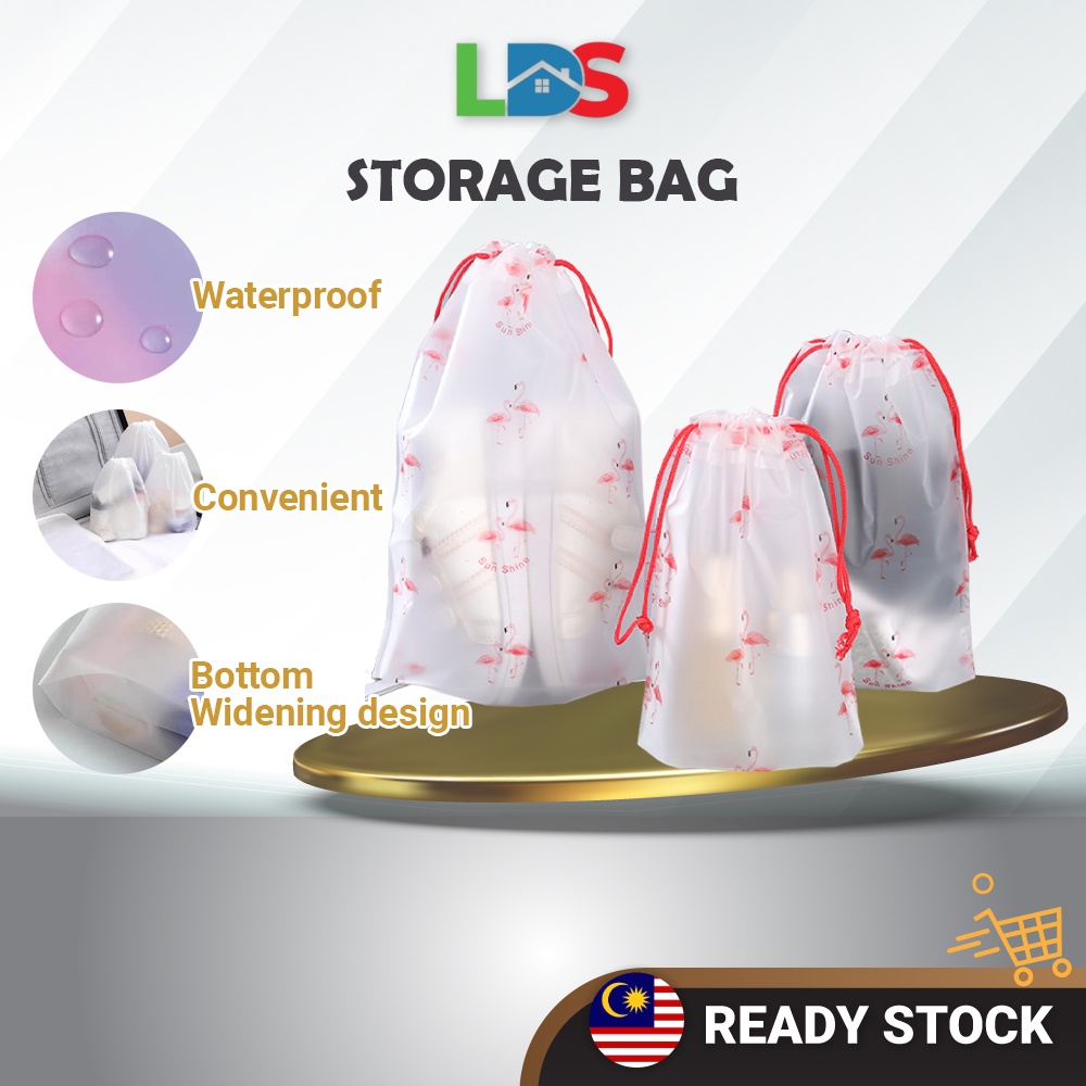 LDS Cute brown bear storage bag waterproof bag clothes storage shoe ...