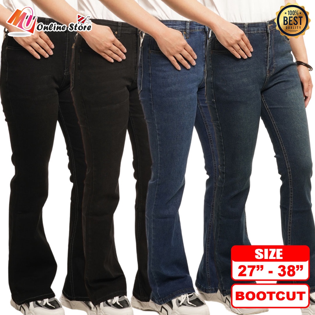 MU SELUAR JEANS WANITA DEWASA / WOMEN JEANS BOOTCUT / SELUAR JEANS ...