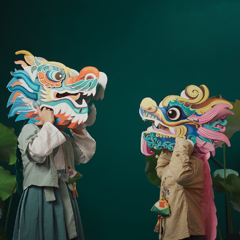 2025 Chinese New Year Dragon Head Diy Craft Kit Traditioal Craft ...