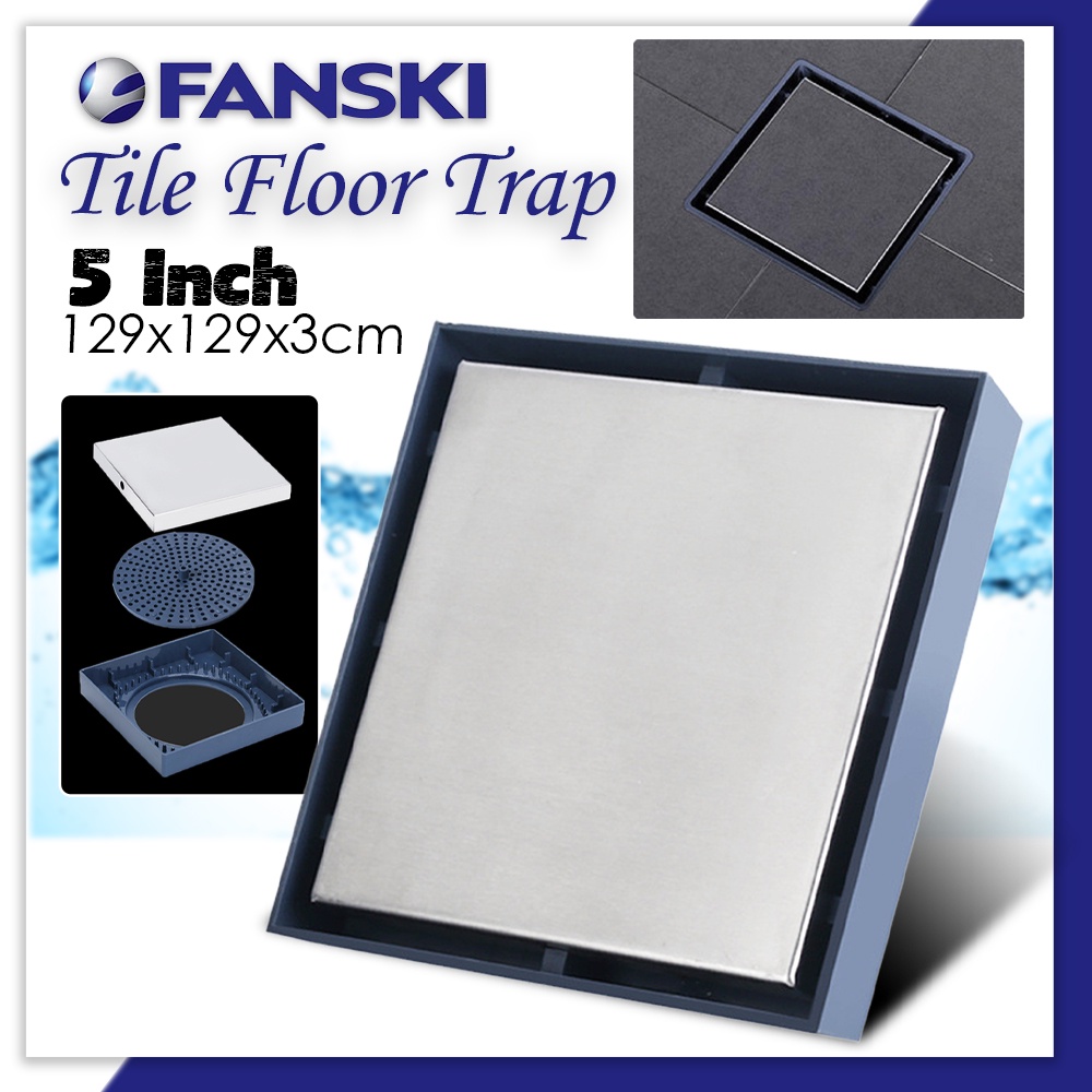 Stainless Steel Tile Floor Trap Cover Anti Smell Cockroach Floor Drain ...