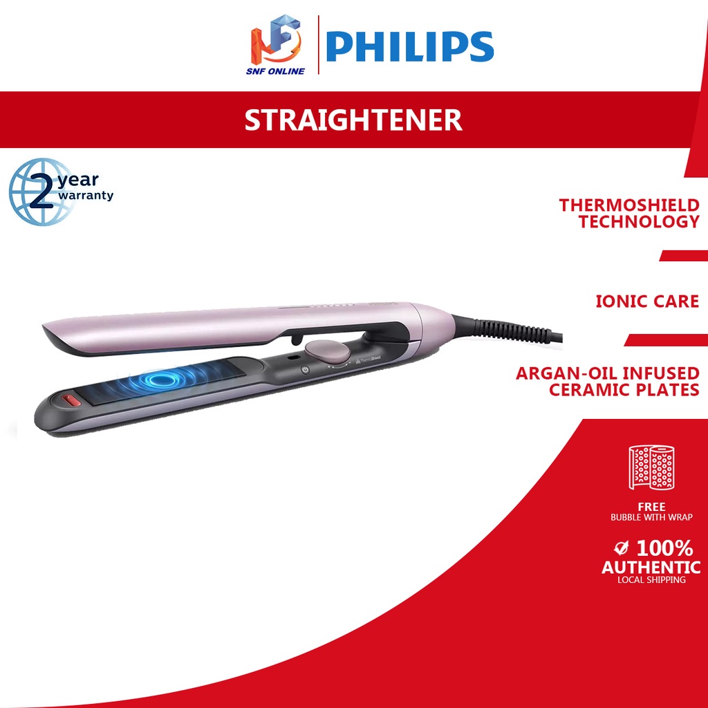 PHILIPS Pelurus Rambut 5000 Series Straightener with ThermoShield ...