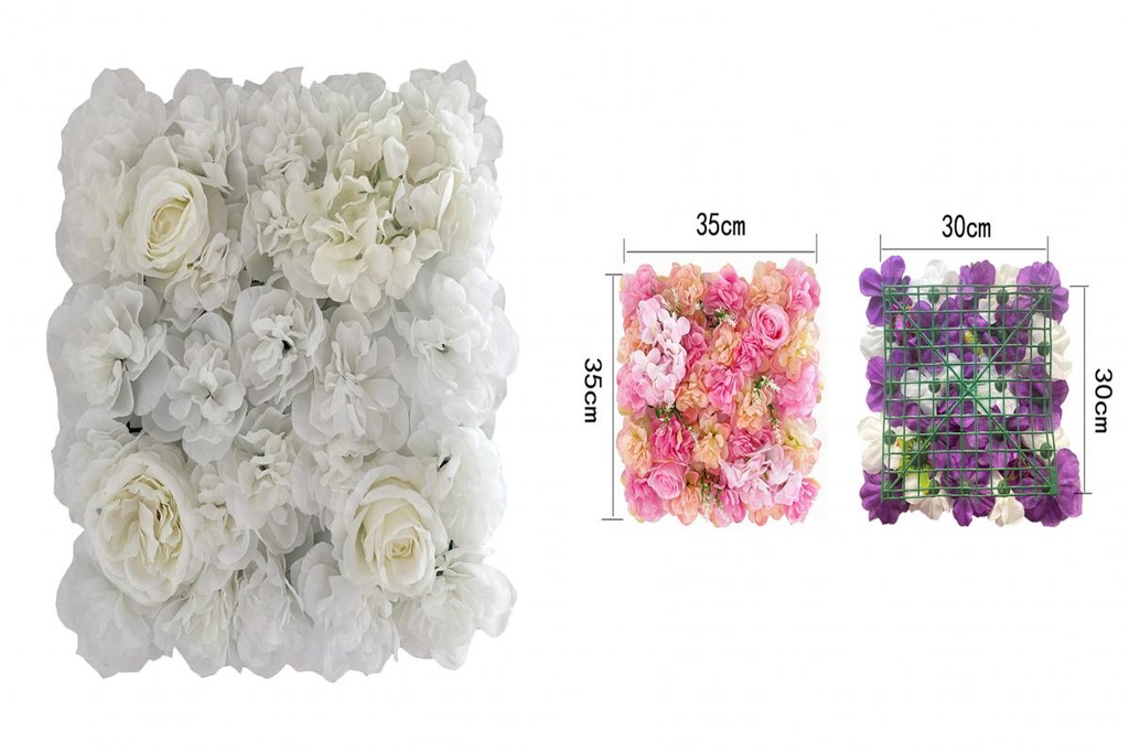 Faux Rose Wall Panel Artificial Rose Wall Panel 3d Floral Wall Backdrop ...