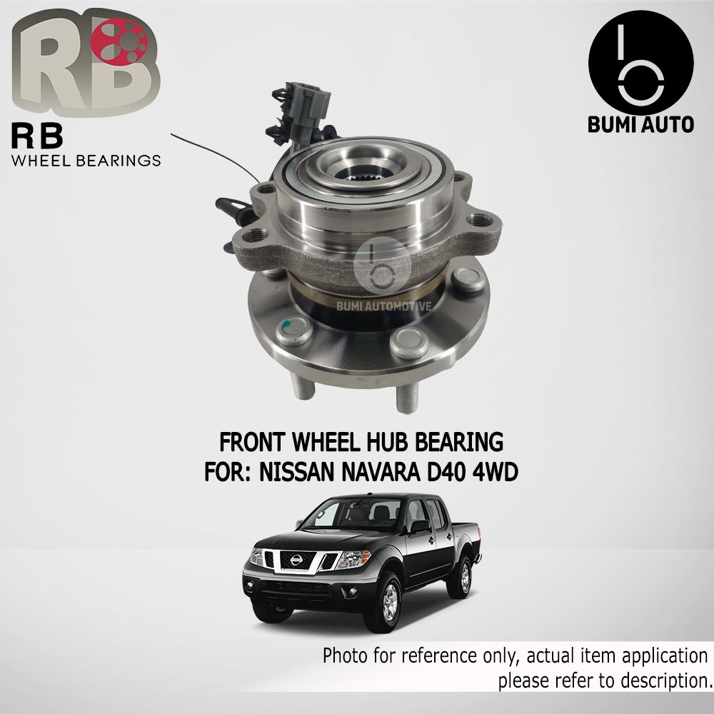 Nissan Navara D40 4WD Front (Depan) Wheel Hub Bearing (with ABS) 1pc ...