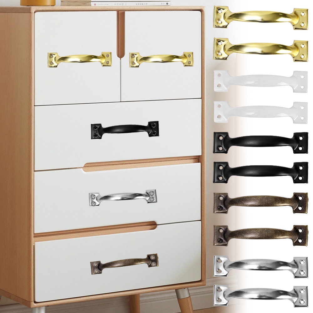 Punch-free Self-adhesive Cupboard Handles - Concealed Drawer Folding ...