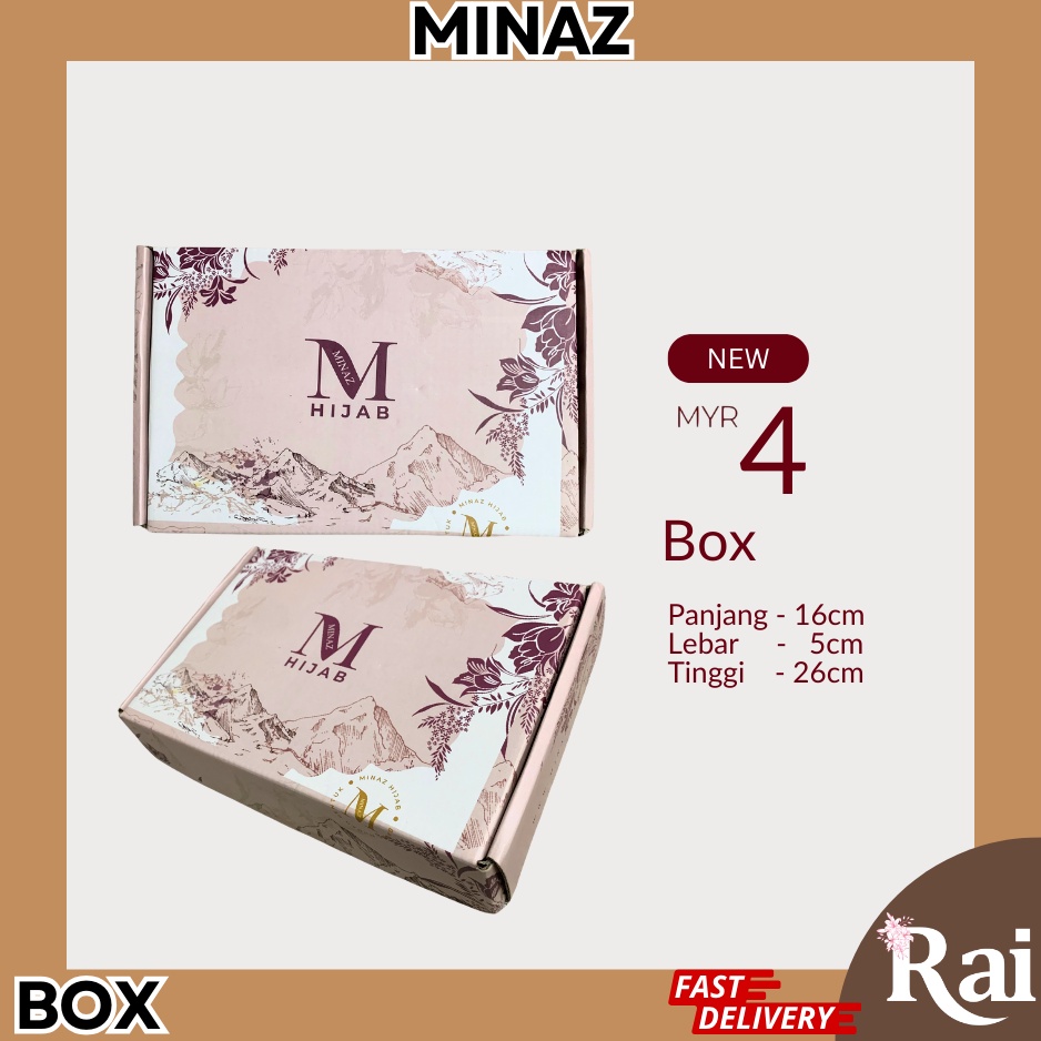 𝐌𝐈𝐍𝐀𝐙 𝐇𝐈𝐉𝐀𝐁 - Box for Gift / Kotak Hadiah Jenama Minaz | Shopee Malaysia