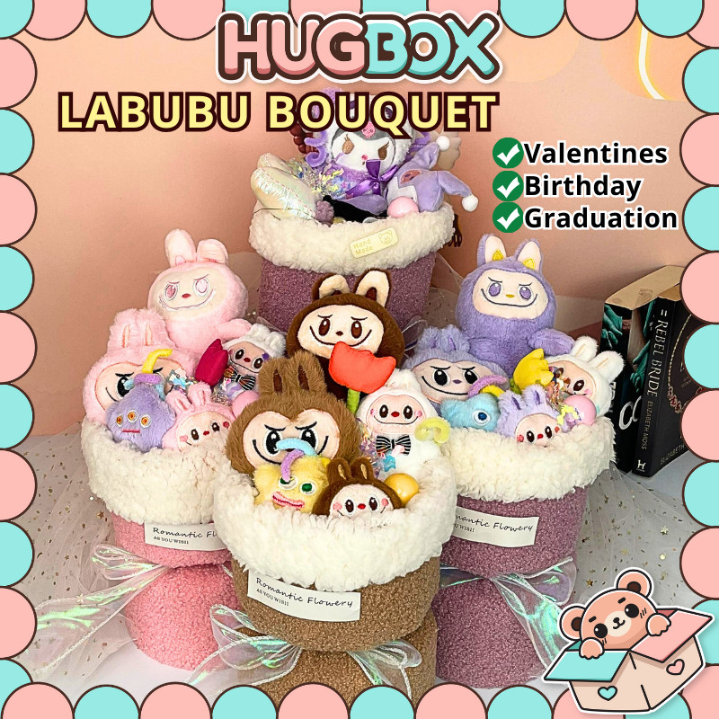 ️HugBox Labubu Bouquet Plush Bouquet Doll Bouquet Flower Plushie Labubu ...