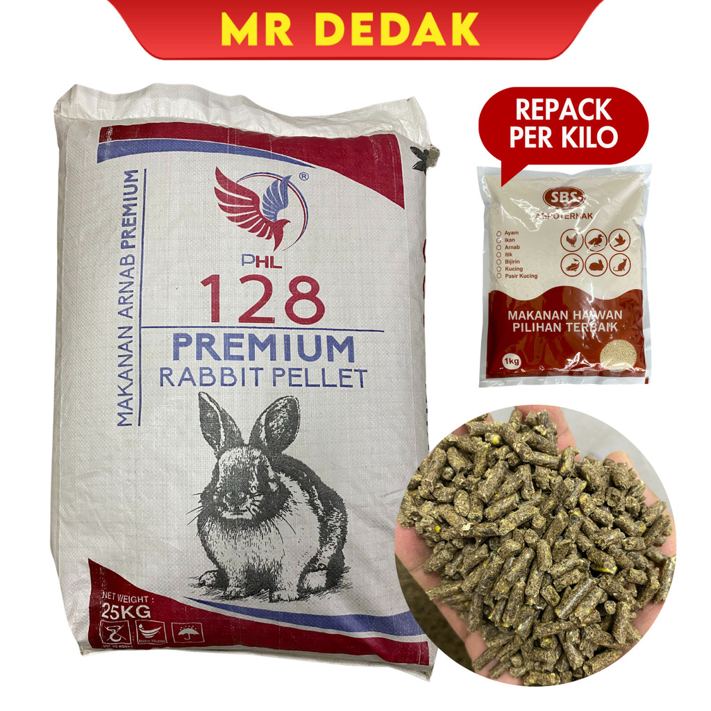 [1KG] [128] [REPACK] MAKANAN ARNAB PREMIUM PHL | RABBIT PALLET | RABBIT ...