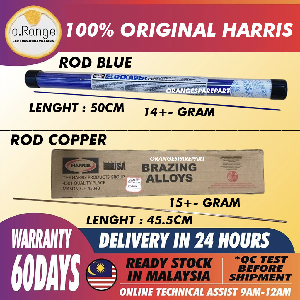 (CHEAPEST) Harris Blockade FC Brazing Alloy Rod/pcs Flux Coated Welding ...