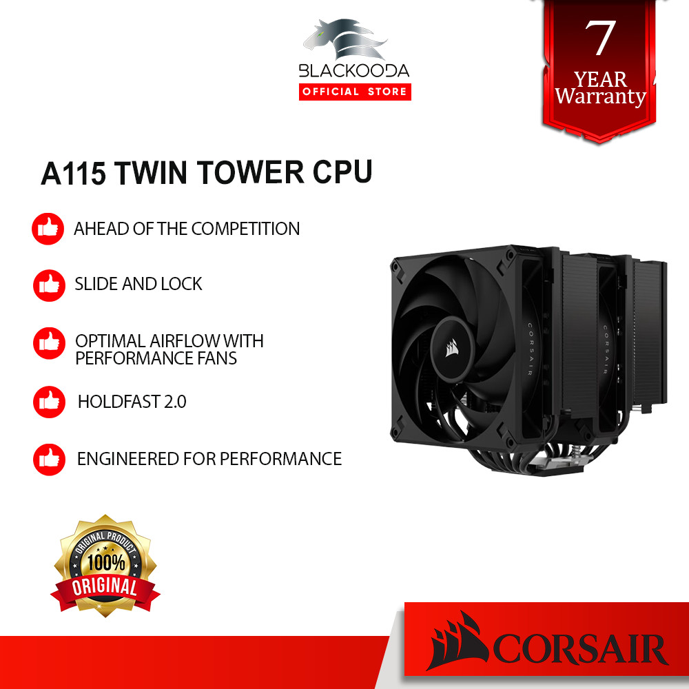 Corsair A115 Twin Tower CPU Air Cooler | Shopee Malaysia