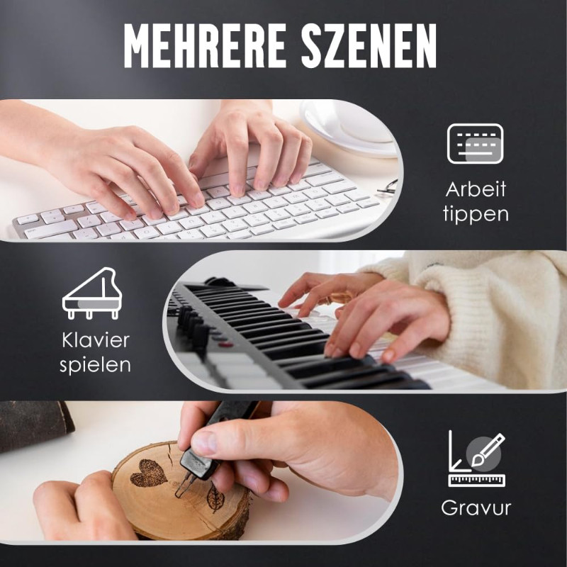 (🔥MY stock🔥) 2pcs Finger Grip Strength Enhancer 45kg Five-Finger Grip ...