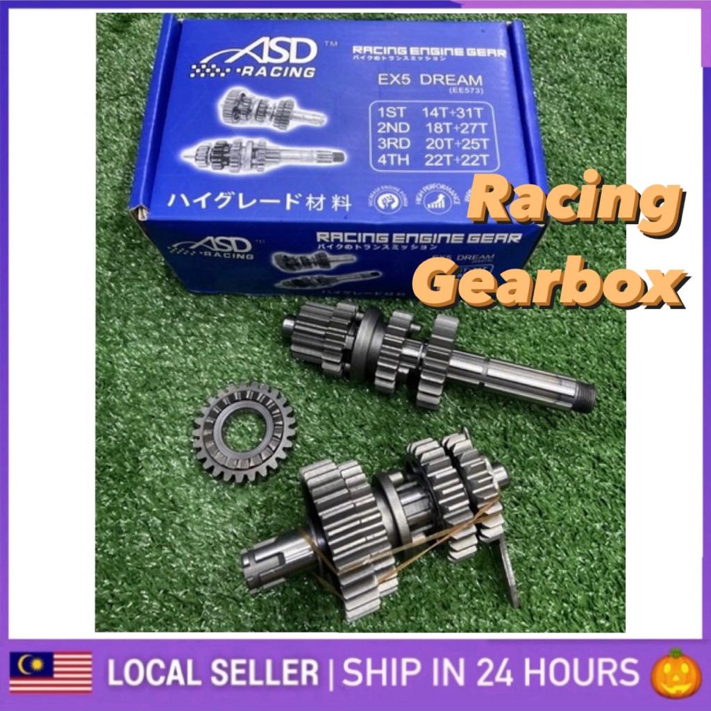 EX5 Dream Racing Gearbox + Starter Gear Full Set ASD RACING HONDA EX5 DREAM RACING GEAR BOX ...