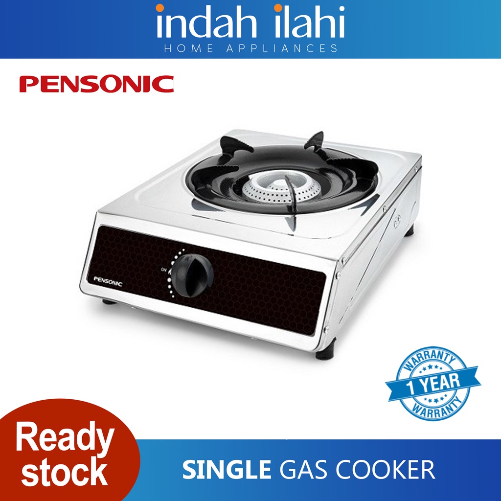 Pensonic Single Burner Gas Cooker Stainless Steel PGC-1001S | Shopee ...