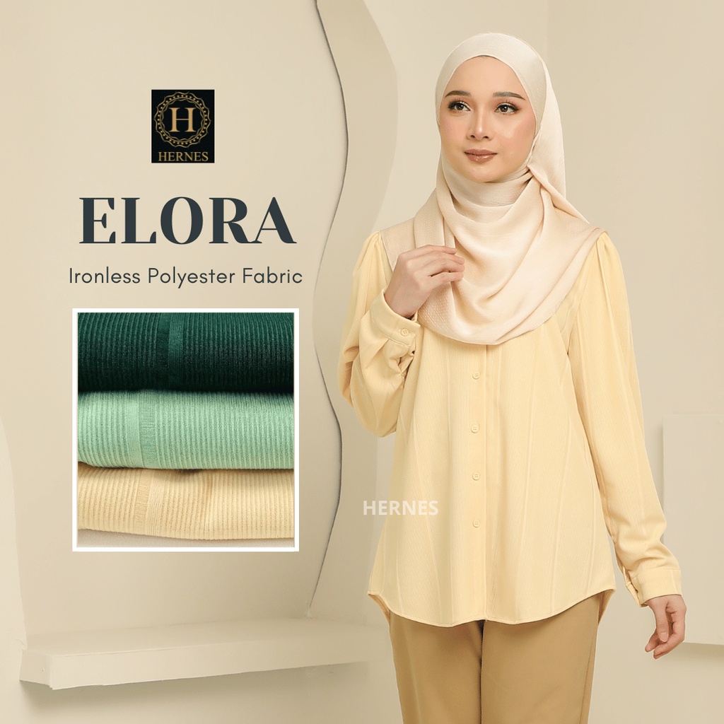 HERNESS BLAUS ELORA KEMEJA BERBUTANG TAK PERLU GOSOK BLAUS SAIZ BESAR ...