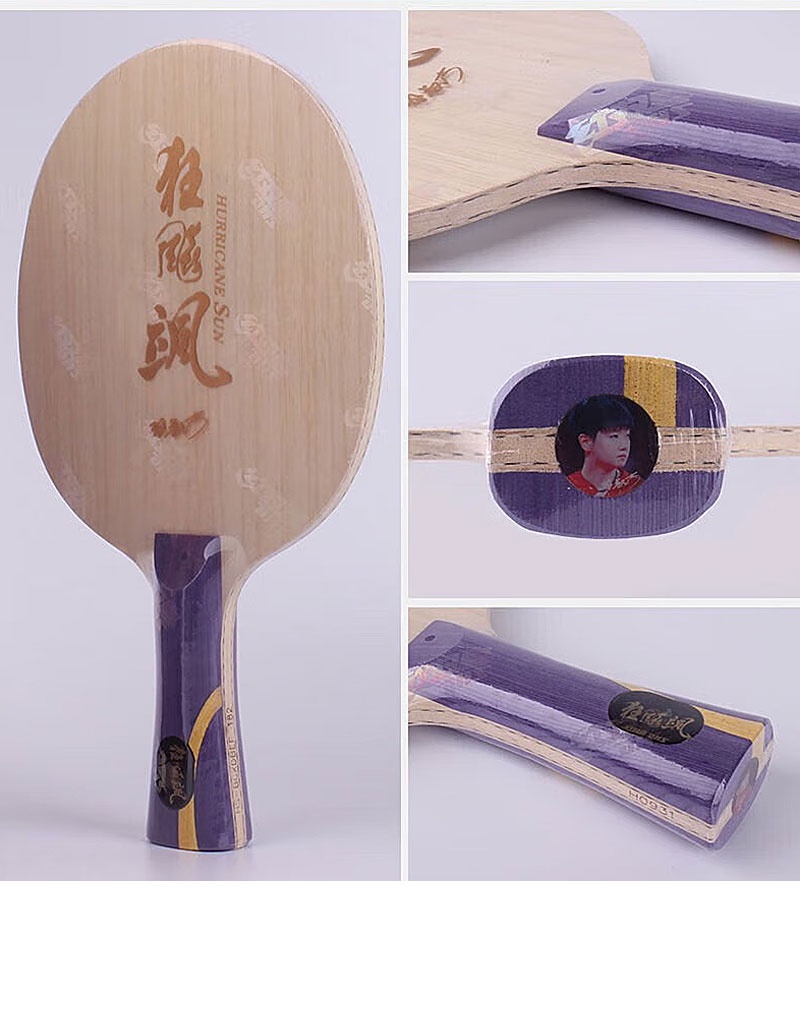 Original DHS Hurricane Sun Table Tennis Blade 5 Wood 2 AC OFF++ Ping ...