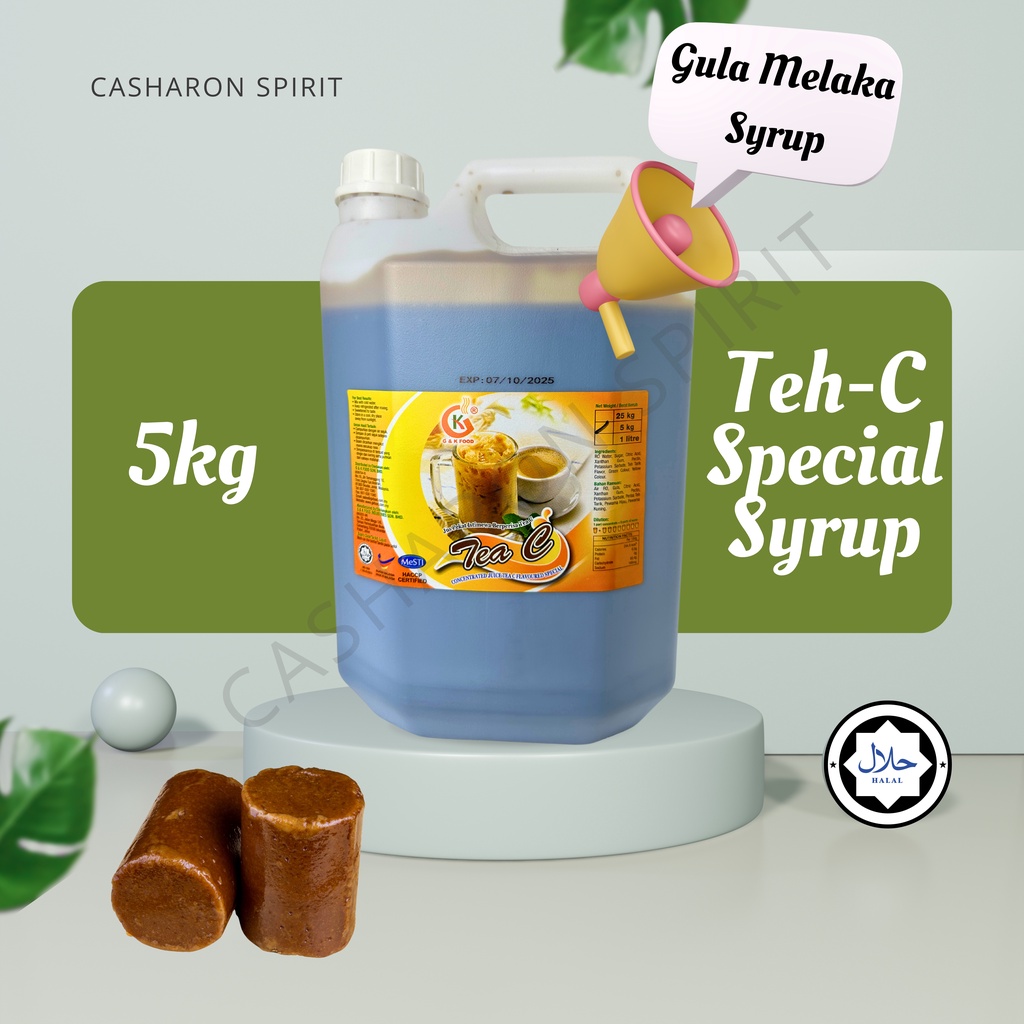 5kg Concentrate Teh-C Special / Gula Melaka Syrup (4L) | Shopee Malaysia