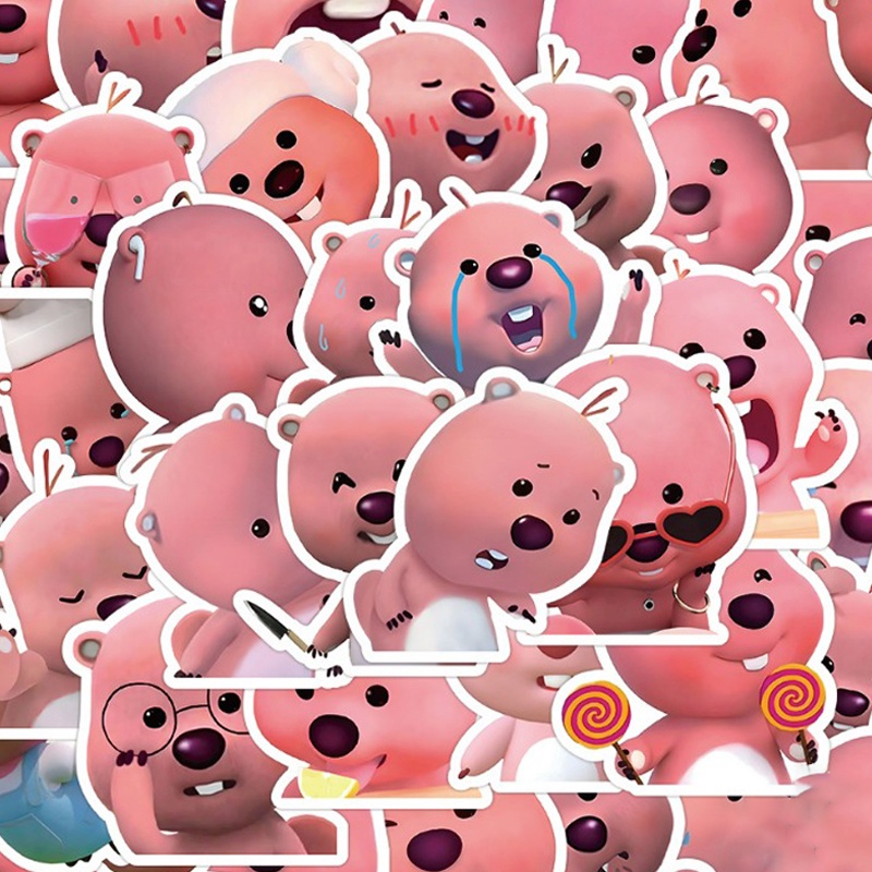 Cartoon Cute Loopy Little Beaver Stickers / Water Cup Mobile Phone ...