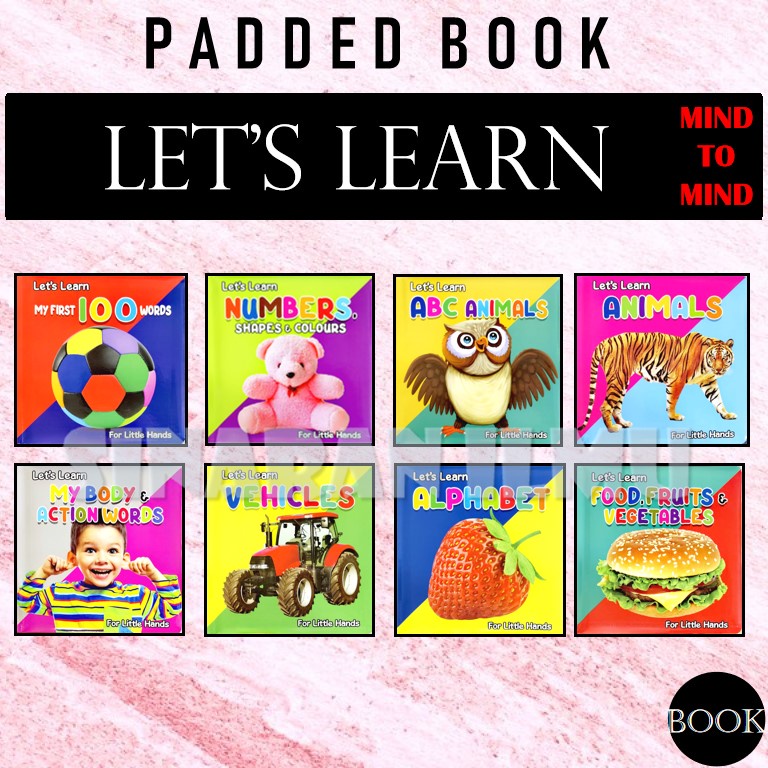 LET'S LEARN PADDED BOOK FOR LITTLE HANDS│ALPHABET│ABC ANIMALS│NUMBERS ...