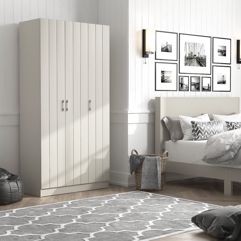 Tomato Home Donna 3 Door Wardrobe 5.9ft Height | Almari Baju | Cabinet ...