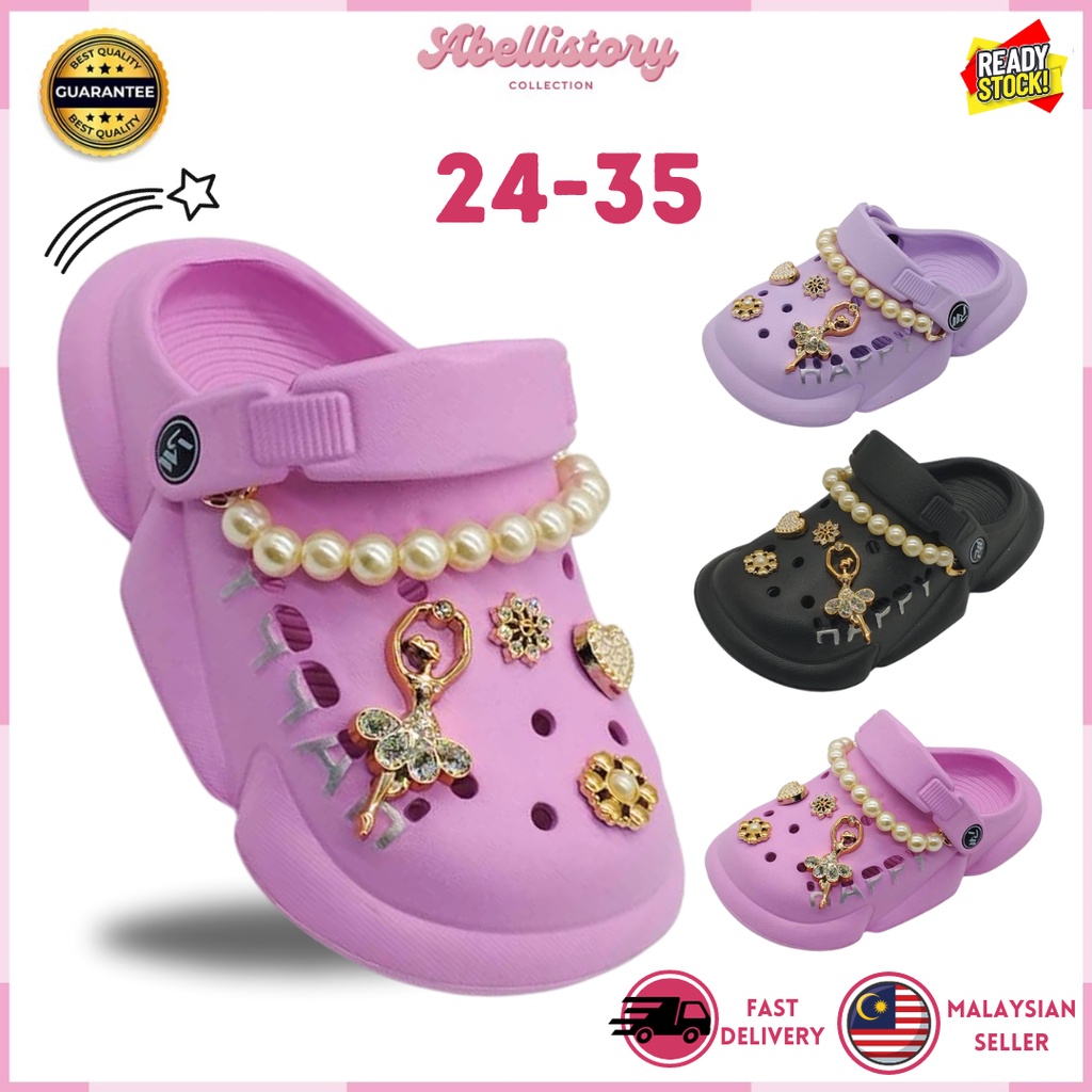 [ABELLISTORY] Girls Crog Shoes/Kasut Budak Perempuan 24-35 (256 ...