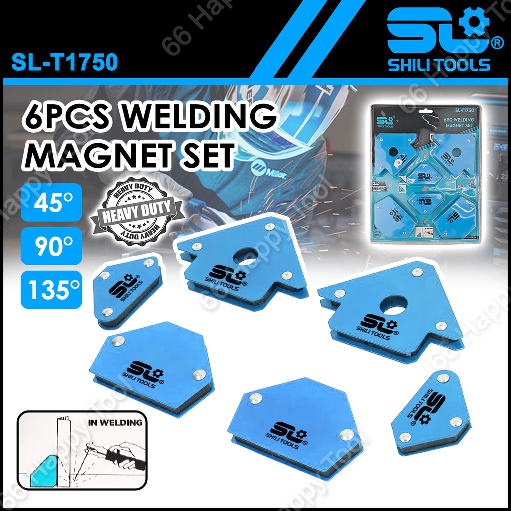 6 pcs Welding Magnet Set Holds Metalpart 45° 90° 135° Any Angles For ...