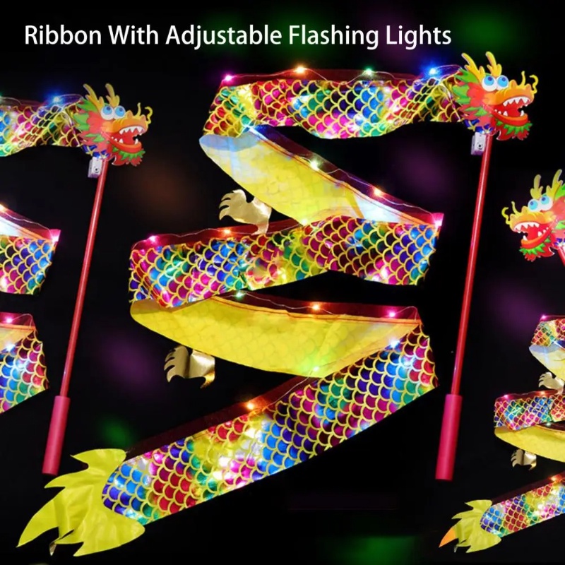 2025 Luminous Dragon Ribbon with Adjustable Flashing Lights / Spring ...