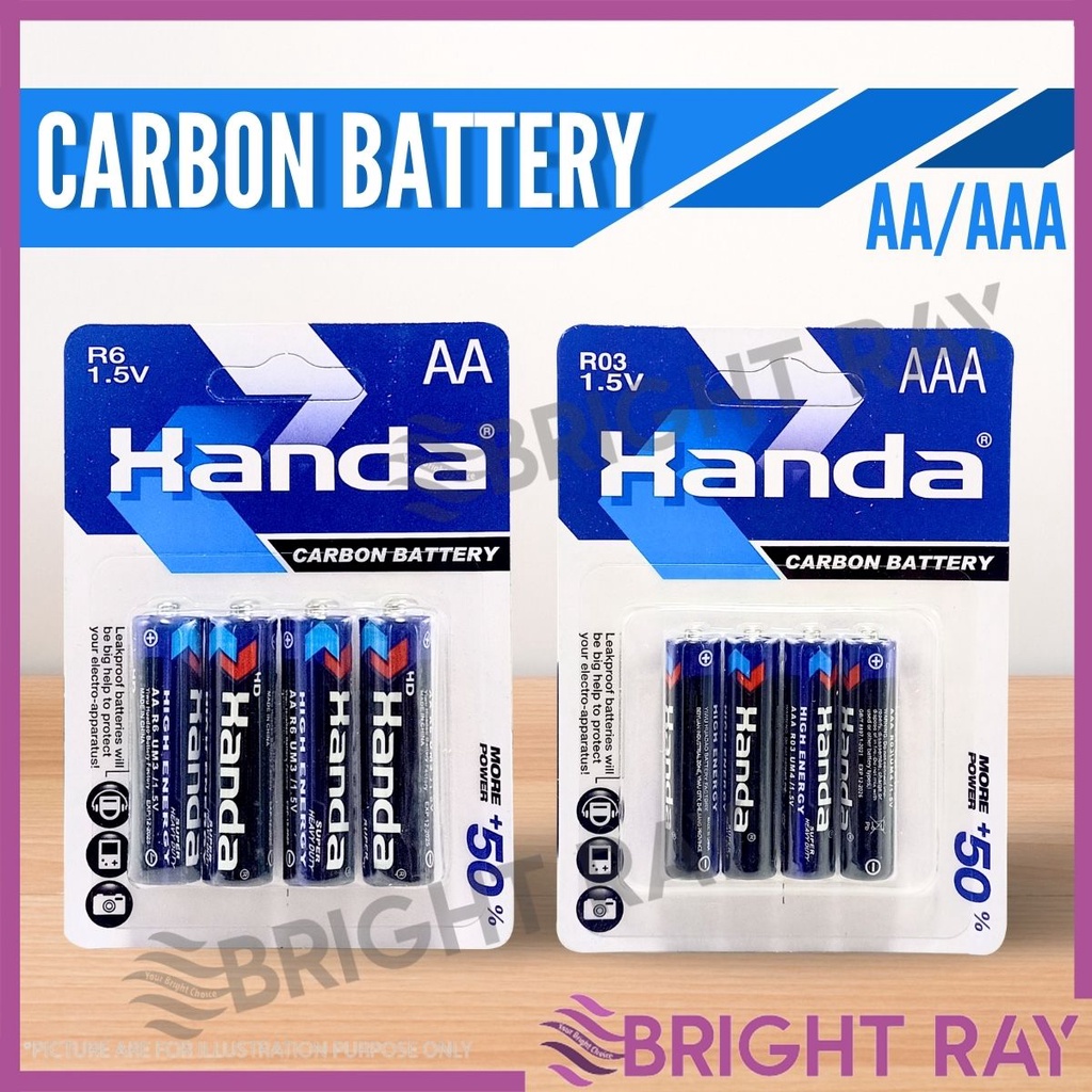 1.5V AA / AAA Battery Carbon Battery Bateri Tahan Lama Torchlight ...