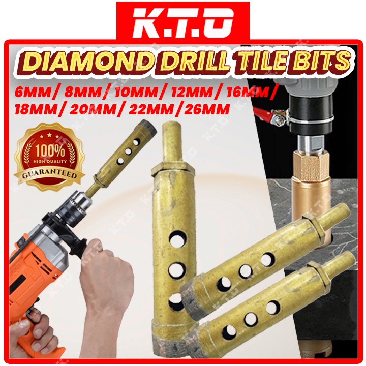 Diamond Core Drill Bit Hole Saw Brazed M10 50mm Diamond Beveling ...