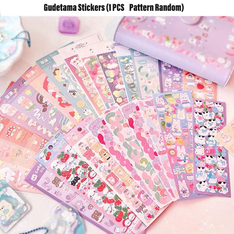 New Cartoon Gudetama Stickers Guka DIY Personalized Stationery Kids ...