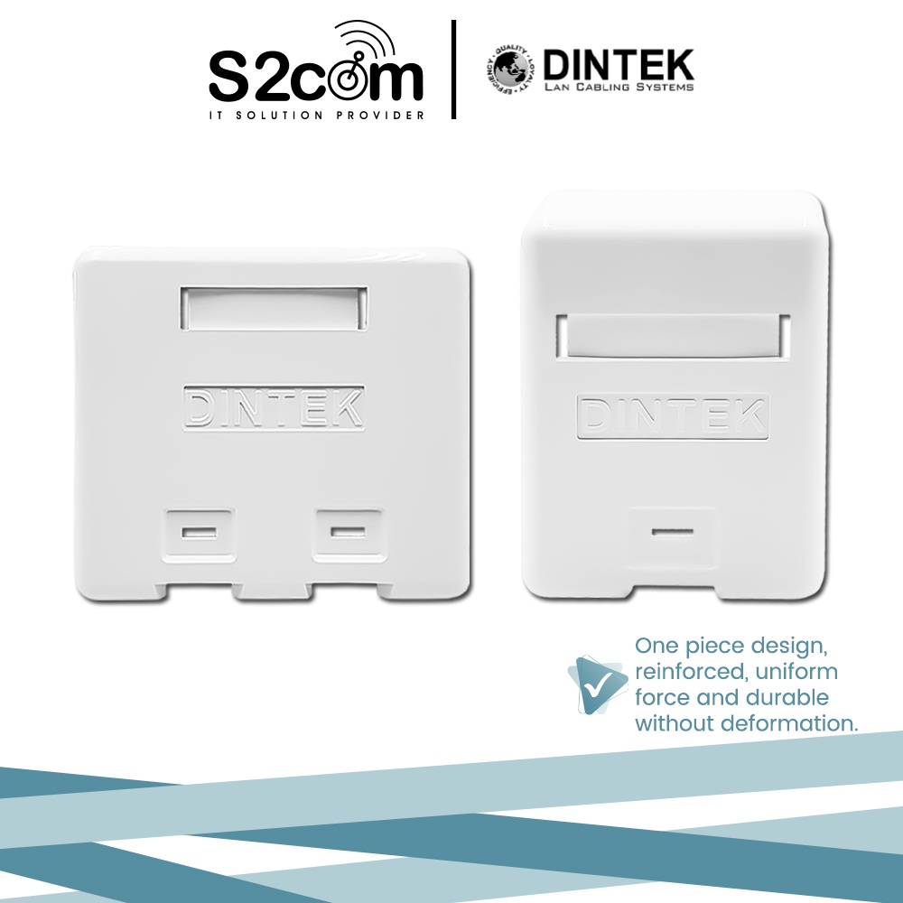Dintek Surface Mounted Single & Dual RJ45 Unloaded Box | Shopee Malaysia