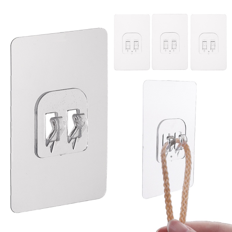 Strong Load-Bearing Non Trace Stickers Hook / Waterproof Hanging Shelf ...