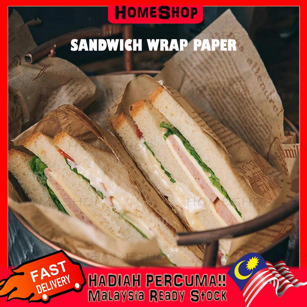 HomeShop 8M Sandwich Wrapper Paper Parchment Paper Kitchen Air Fryer ...