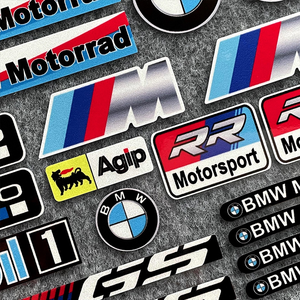 Reflective BMW Sponsor Motorcycle Decal BMW Motorrad Body Helmet ...