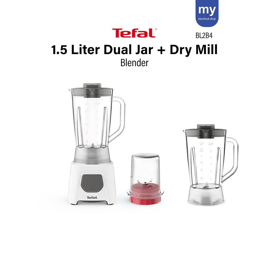 Tefal Uno Blender BL2B4 Dual Jar with dry mill BL2B4165 | Shopee Malaysia